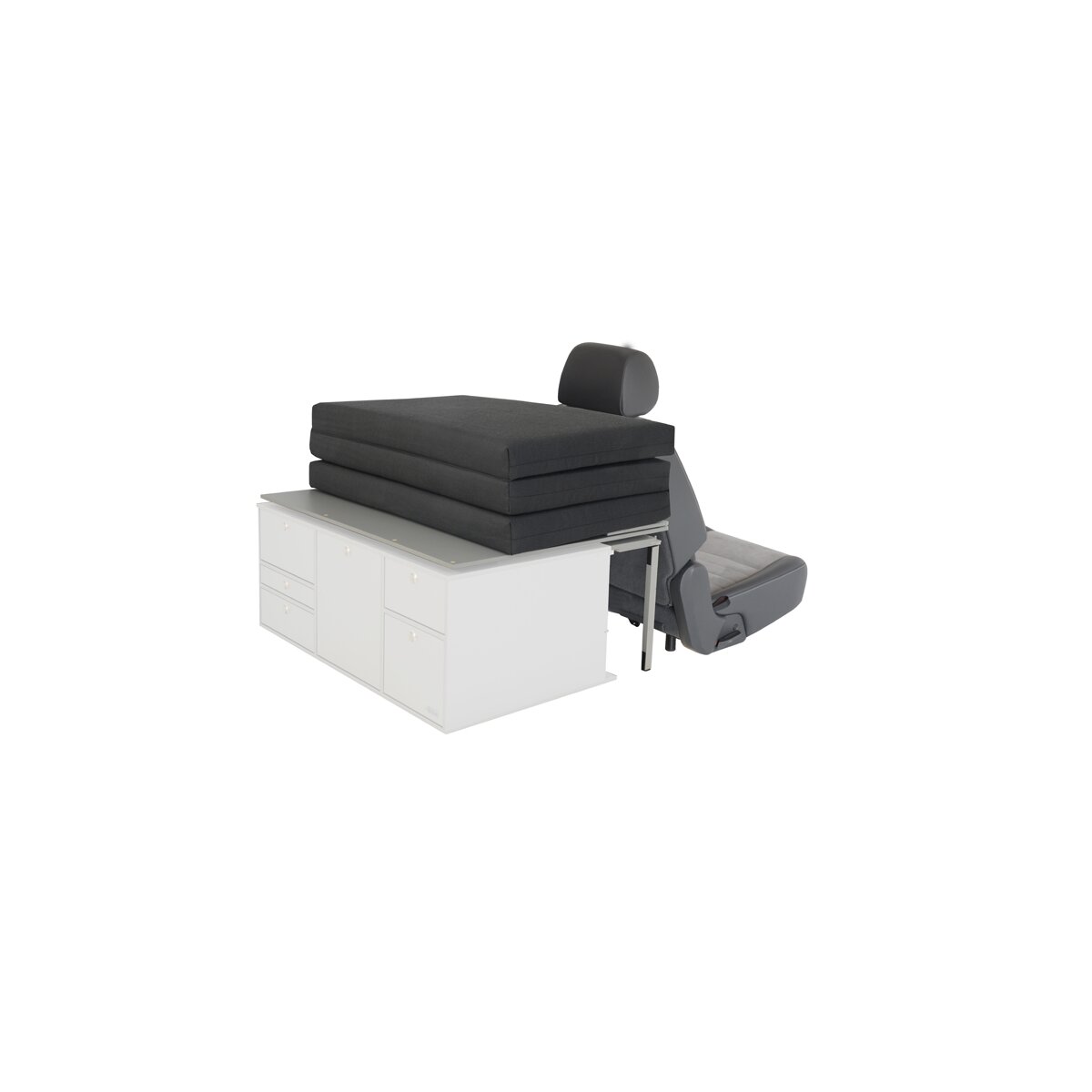 Letto per Caddy Comfort a cucina ( senza cucina) - Auto Brenner Outdo